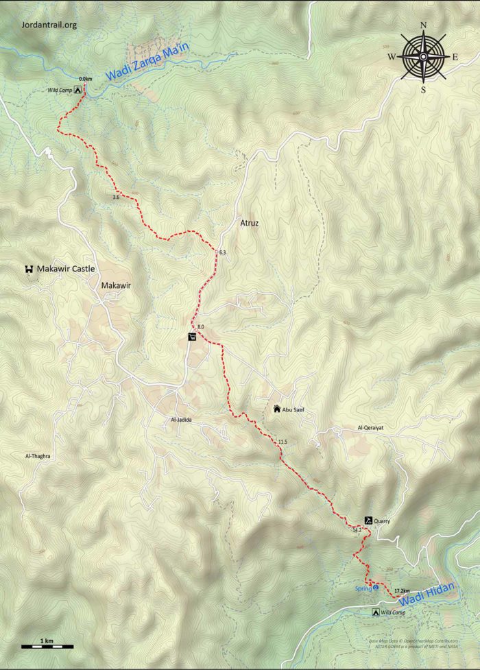 401: WADI ZARQA MA’IN TO WADI HIDAN – Jordan Trail